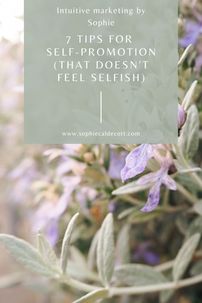 7 Things I've Learned About Self-Promotion - Sophie Caldecott